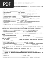 Repaso Del Subjuntivo | PDF | Relaciones sintácticas | Morfología ...