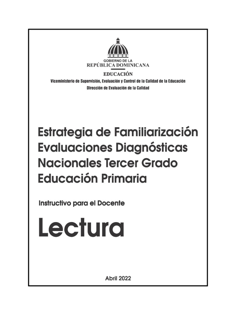 Instructivo Docente Lengua Española Tercer Grado de Primaria | PDF ...