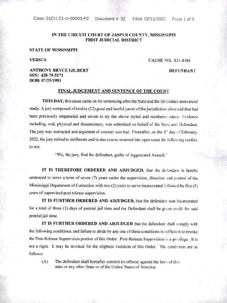 Final Judgment | PDF