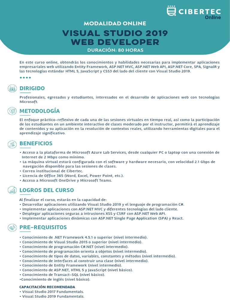 Curso Online de Desarrollo Web con ASP.NET | PDF | .NET Framework ...