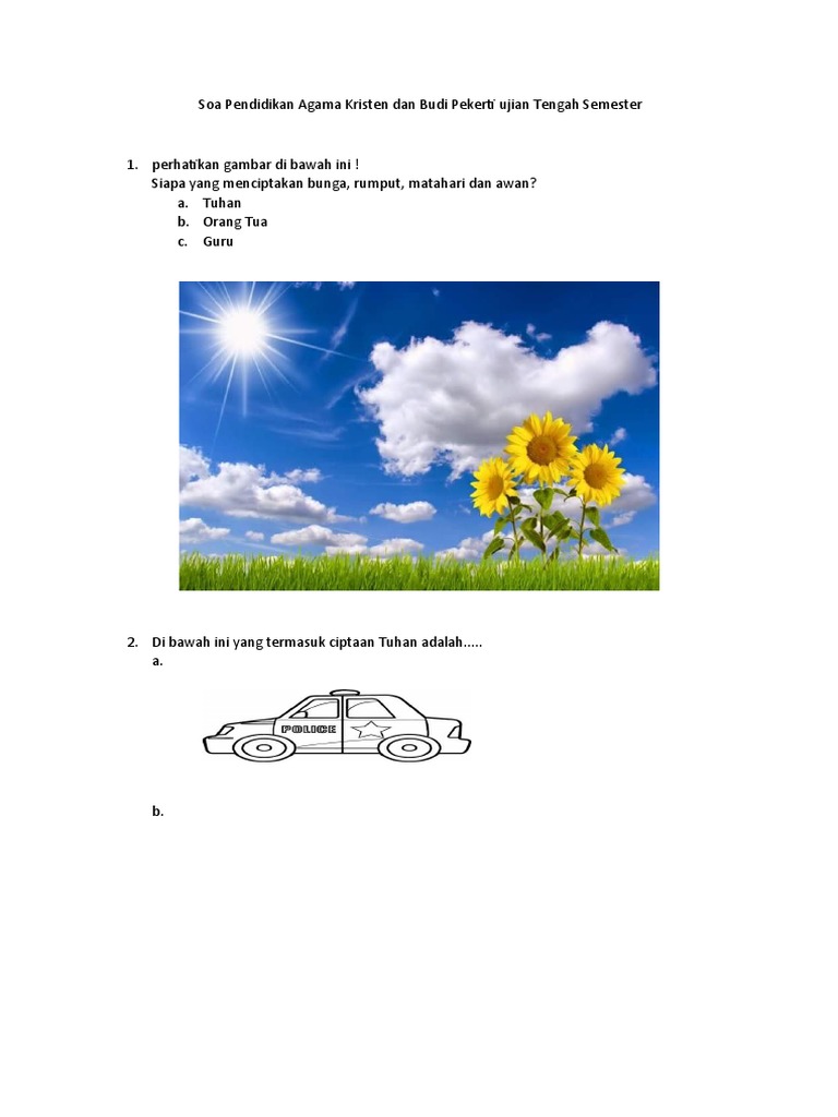 Soal Agam Kelas 2 | PDF