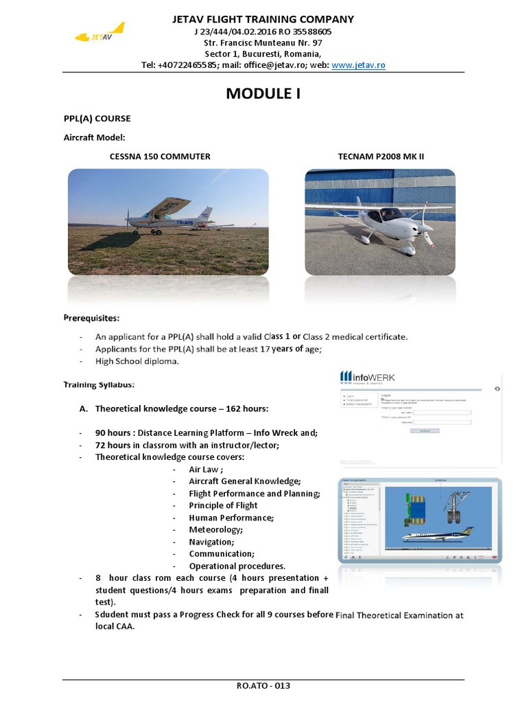 PPL To ATPL From 0 To Profesional Full Airplane IR Programe 1 | PDF | Flight Instructor ...