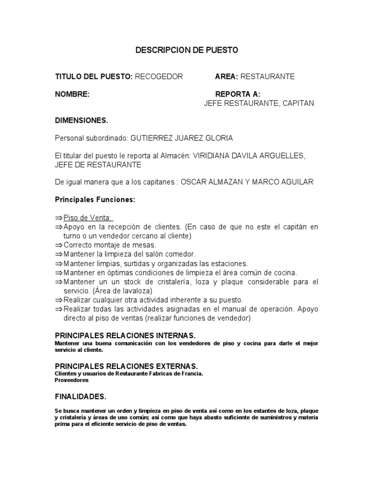 Garrotero Restaurantes | PDF