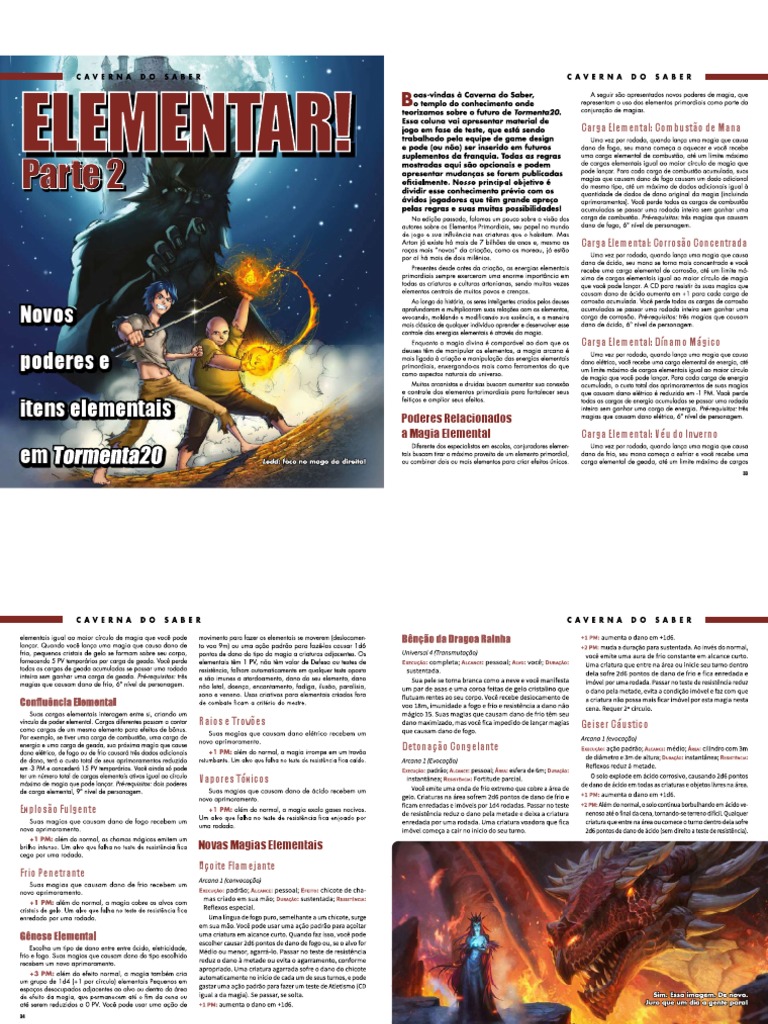 Novos Poderes Elementais em RPG | PDF