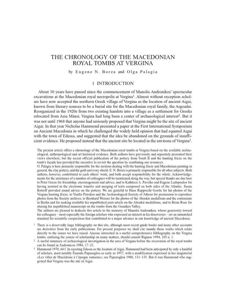 Macedonian Royal Tombs Unveiled | PDF | Macedonia (Ancient Kingdom)