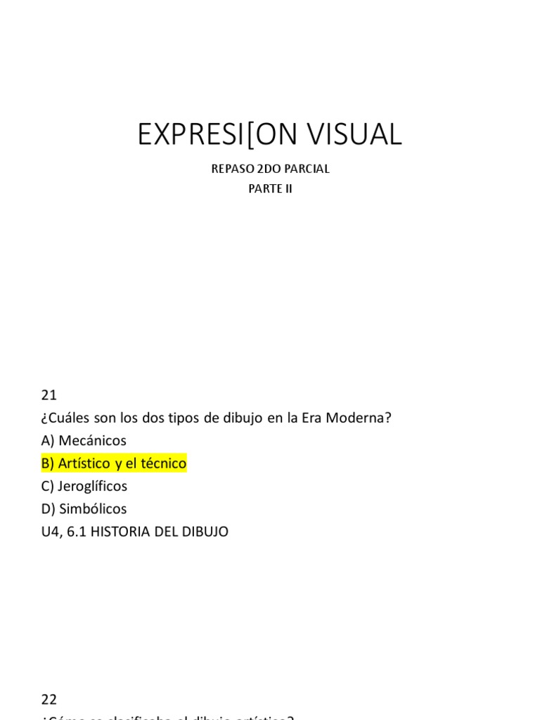 REPASO 2DO PARCIAL - PARTE 2-Ma-No | PDF | Dibujo | Retrato