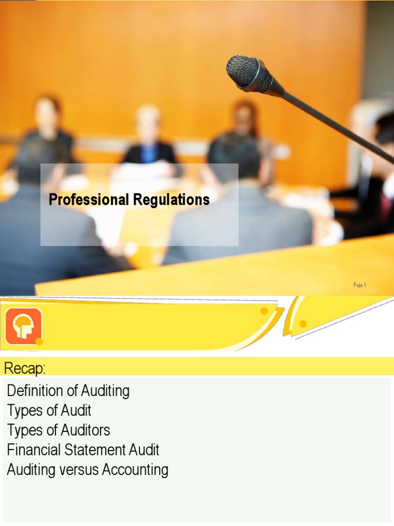 Lesson 4 - Professional Regulations | PDF | Certified Public Accountant ...