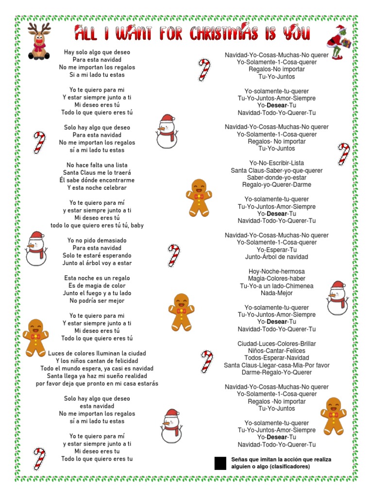 All I Want For Christmas Is You - LSM Glosa | PDF | Navidad