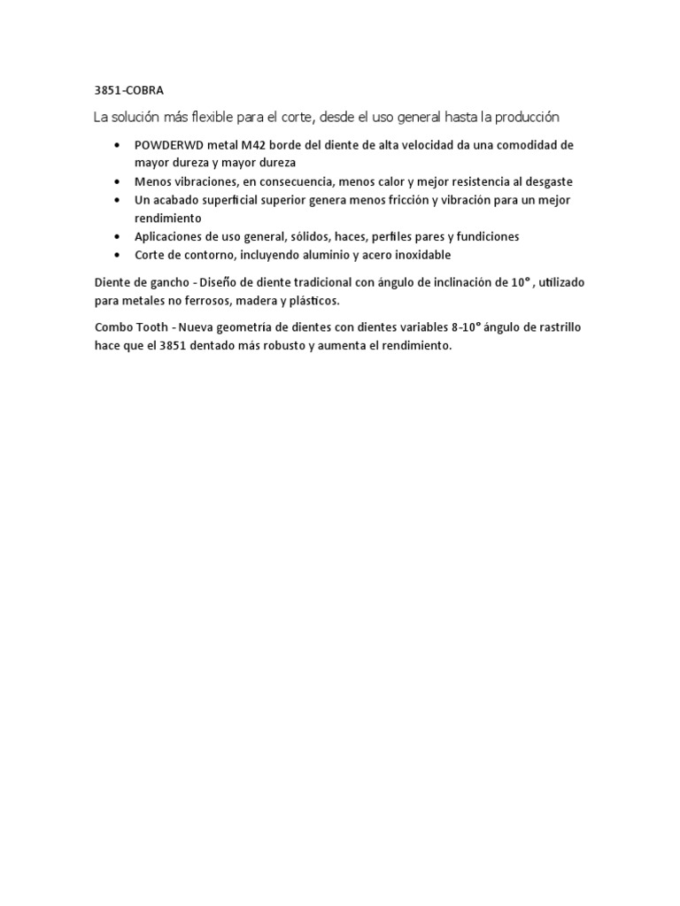 3851 Cobra | PDF