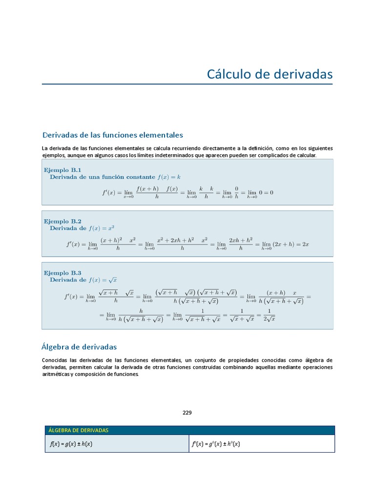 Calculo de Derivadas | PDF | Derivado | Logaritmo