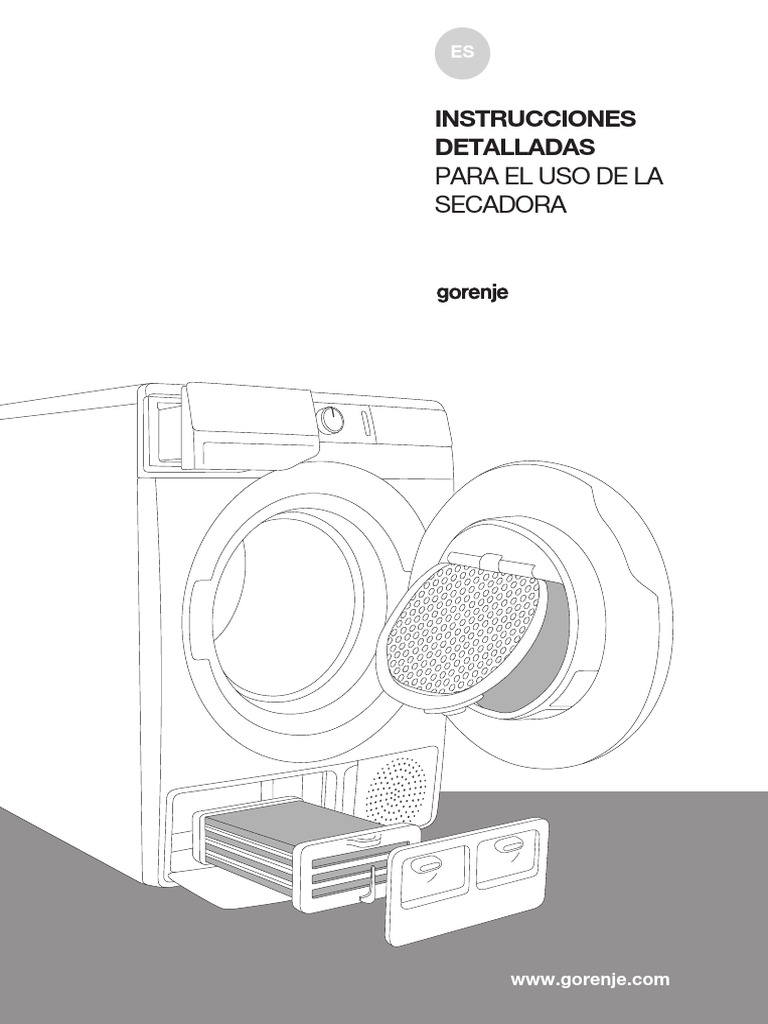Para El Uso de La Secadora: Instrucciones Detalladas | PDF | Secadora ...