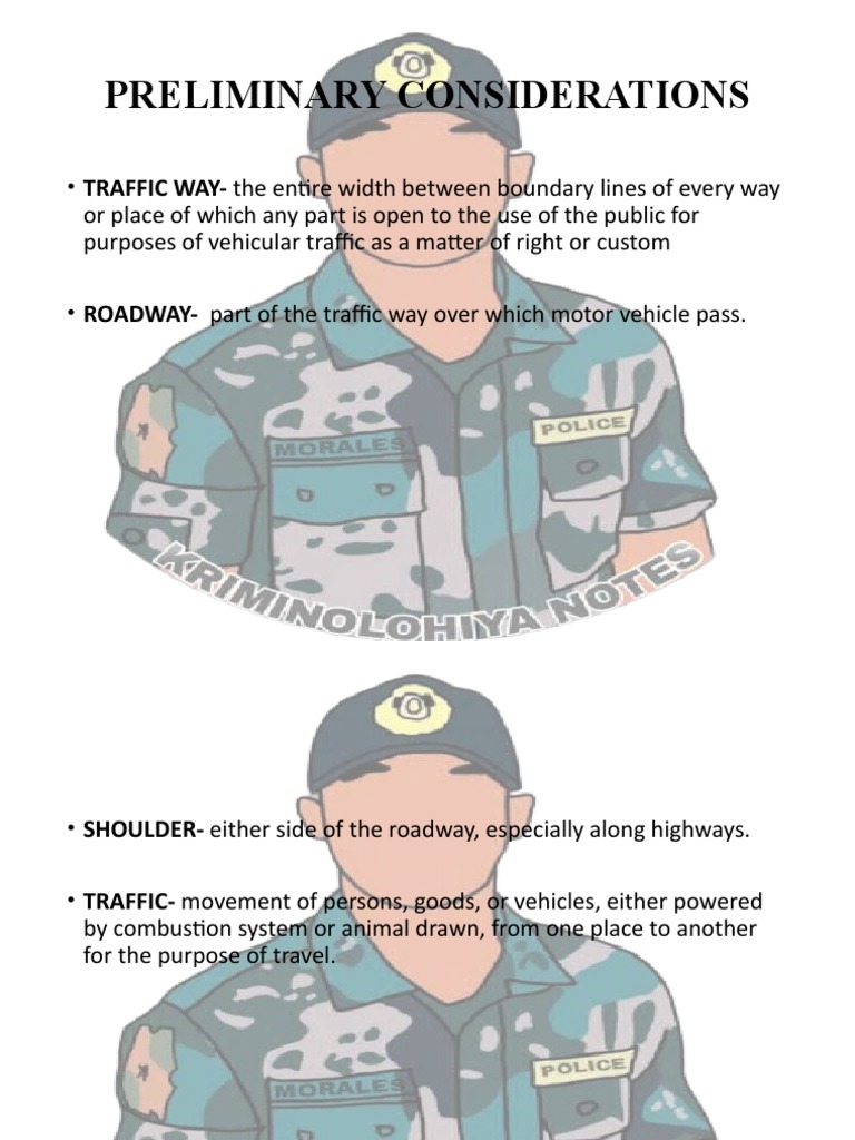 Traffic Management and Accident Investigation With Driving | PDF ...