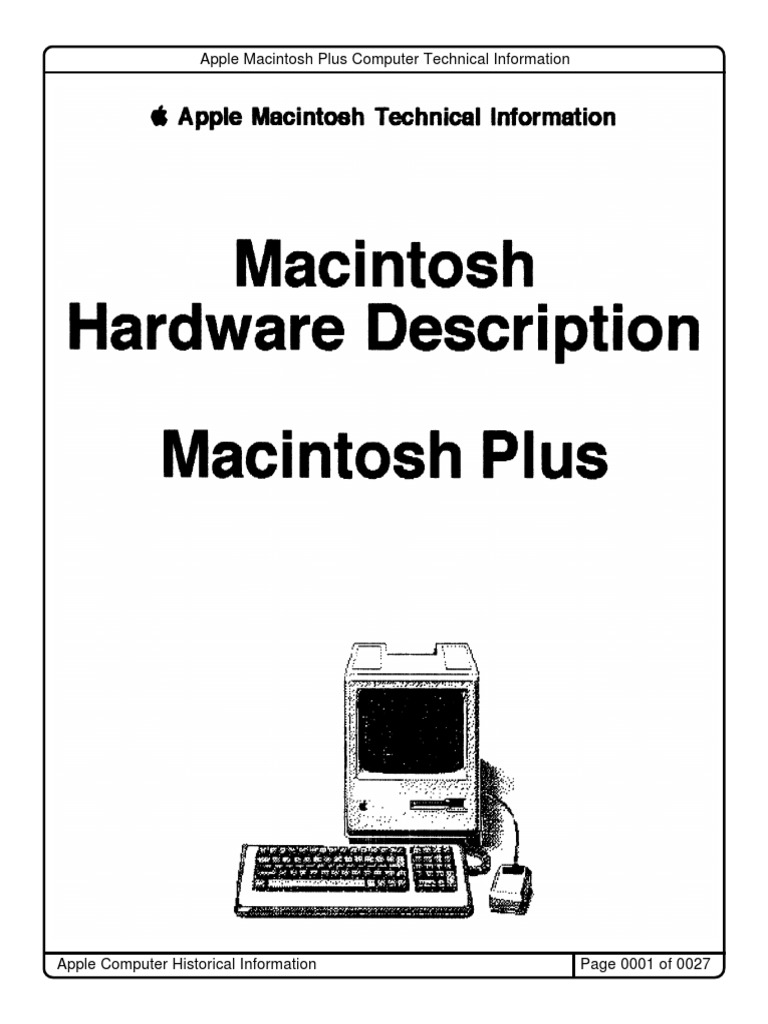 Mac Hardware Info Mac Plus Pdf Apple Inc Computer Related