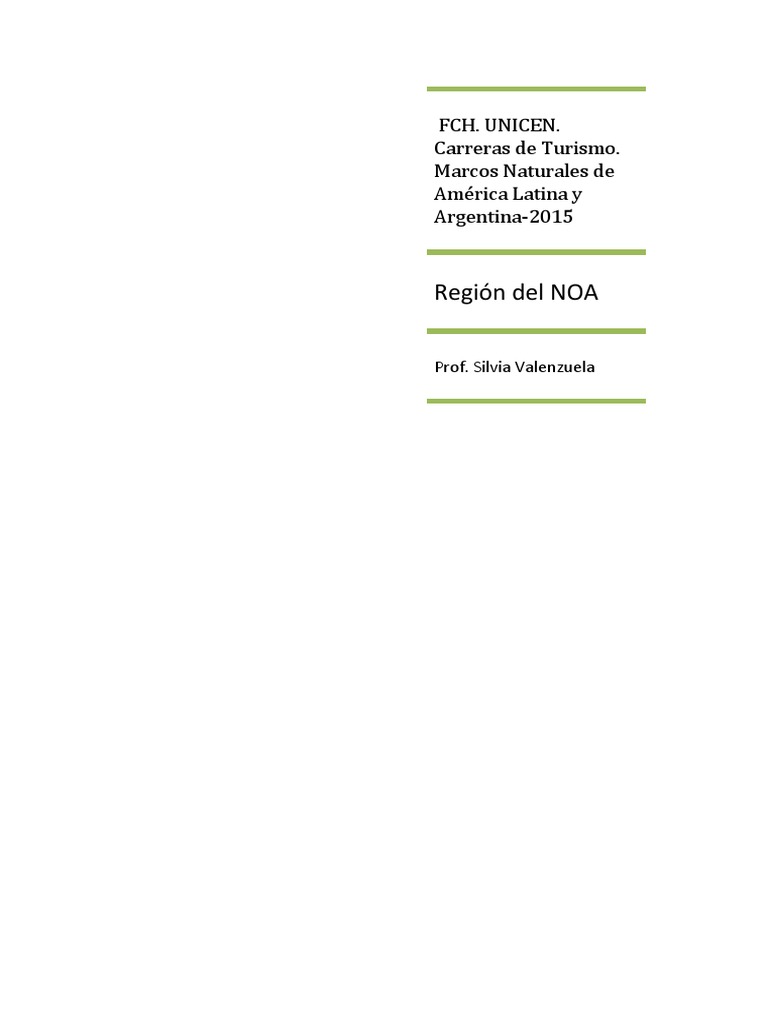 Noa 2015 | PDF | Selva | Andes