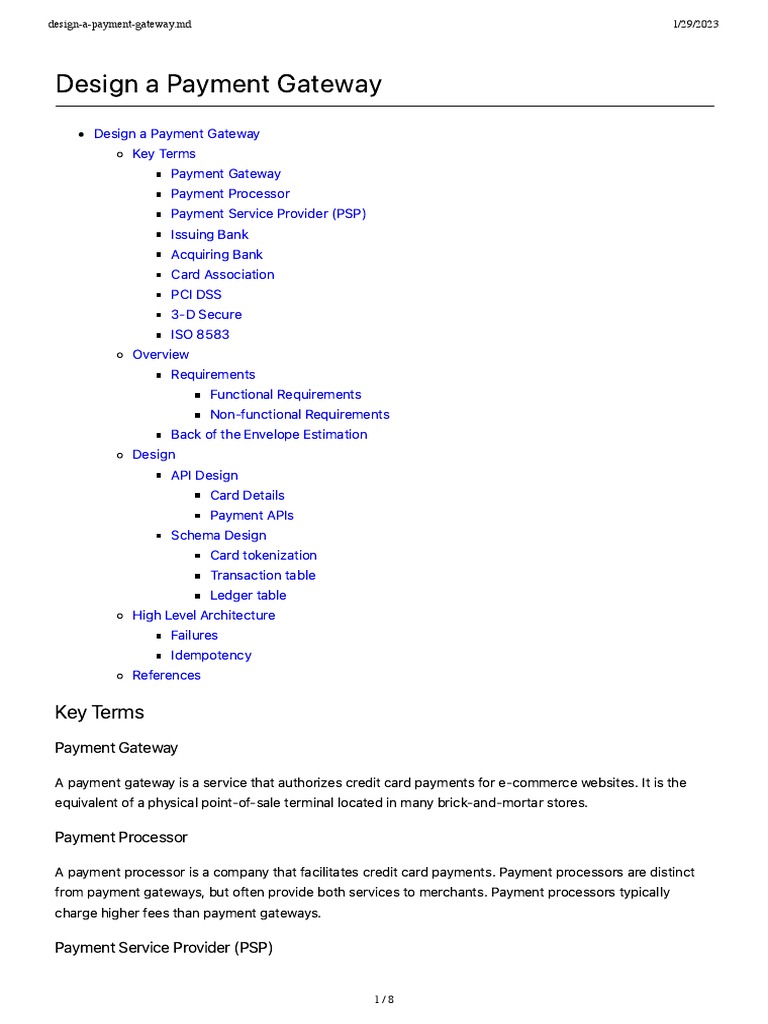 Design A Payment Gateway | PDF | Debits And Credits | Credit Card