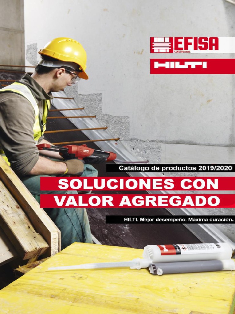 Catalogo EFISA HILTI 2019-2020 | PDF | Procesos industriales | Bienes manufacturados