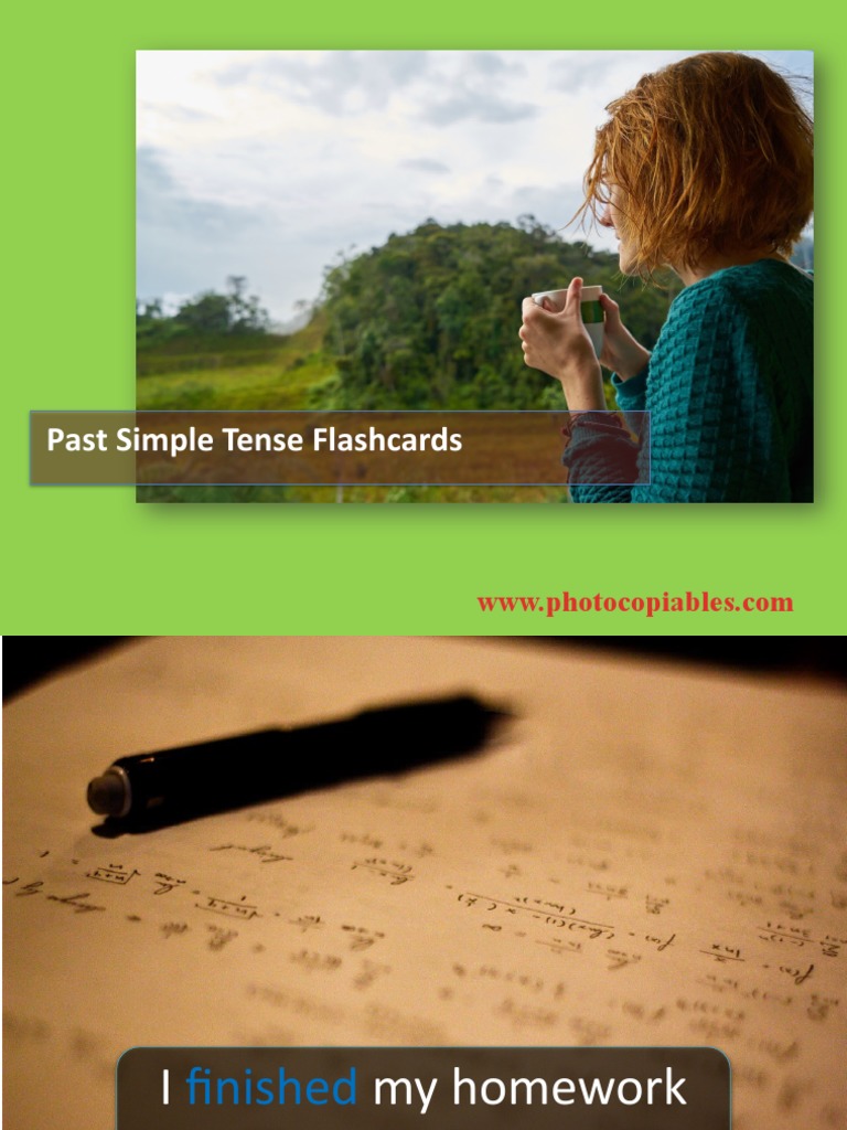 Past Simple WITH CAPTIONS - Flashcards - 0 | PDF