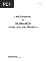 List of S4HANA Credit Management Reports | PDF | Information | Credit