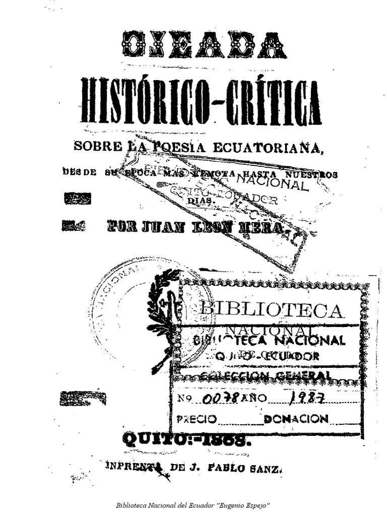 (11a) Ojeada Histórico-Crítica (Mera) | PDF