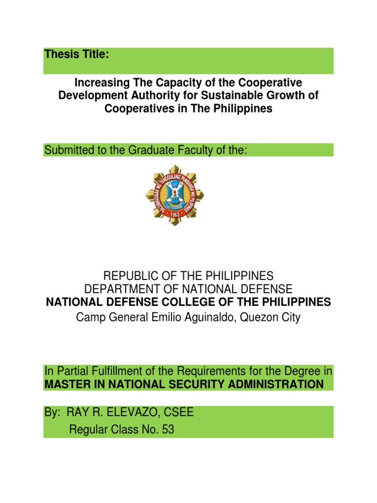 Increasing The Capacity of The CDA For Sustainable Growth of Co ...