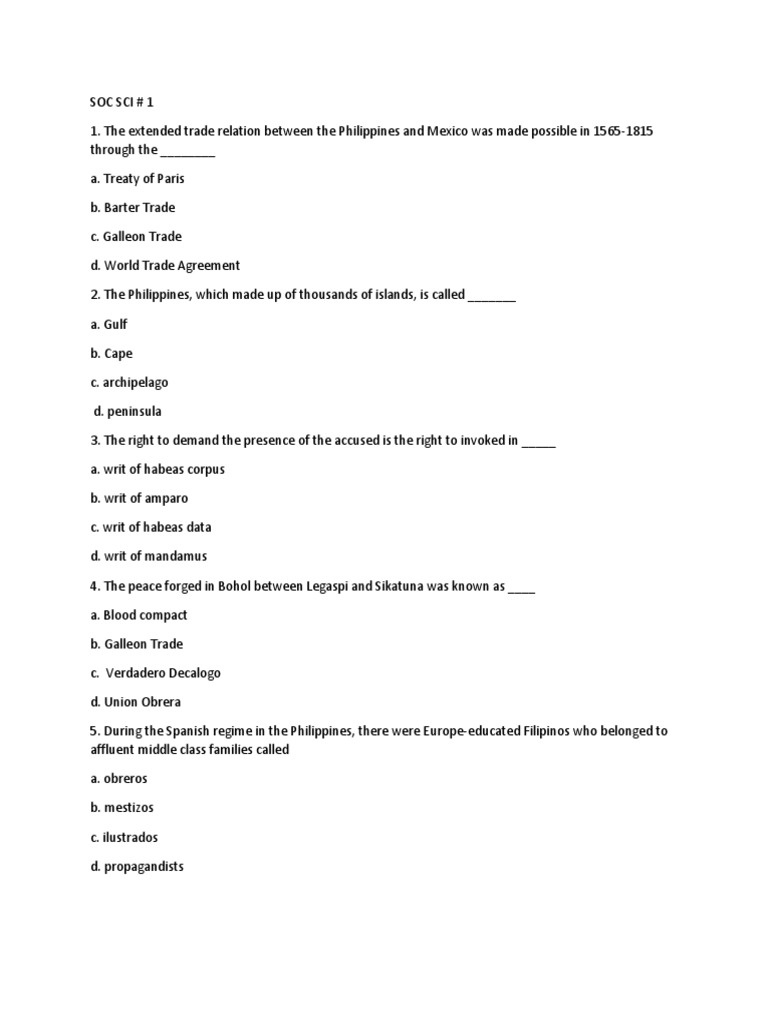Soc Sci 1 | PDF | Philippines | Tropical Cyclones