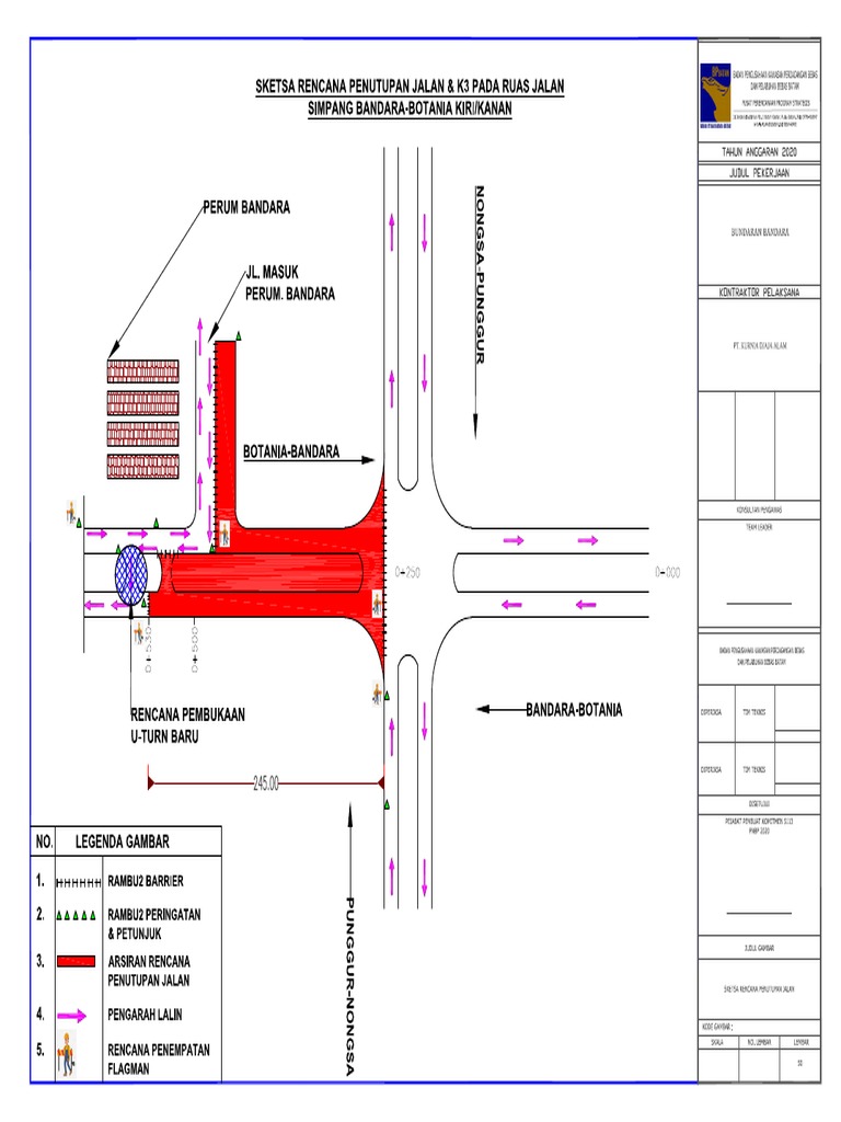 Sketsa Rencana Penutupan Jalan 1.1 | PDF