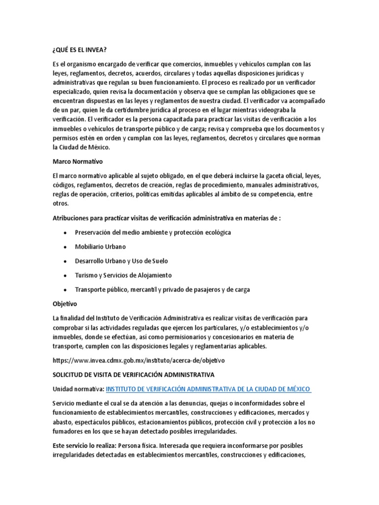 Qué Es El Invea | PDF | Regulación | Gobierno