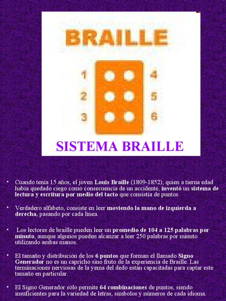 Sistema Braille | PDF | Comunicación humana | Escritura
