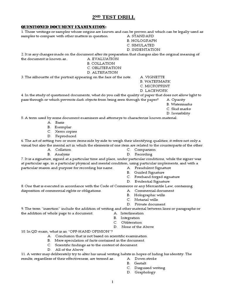 Test Drill 2 Pdf Polygraph Sex