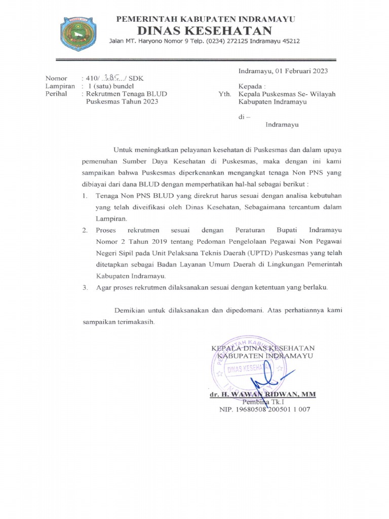 Rekrutmen Blud-Bok 2023 | PDF