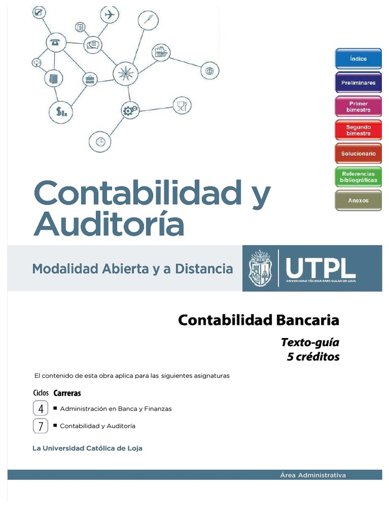 PDF Utpl Tnica015 1pdf Compress | PDF | Contabilidad | Bancos