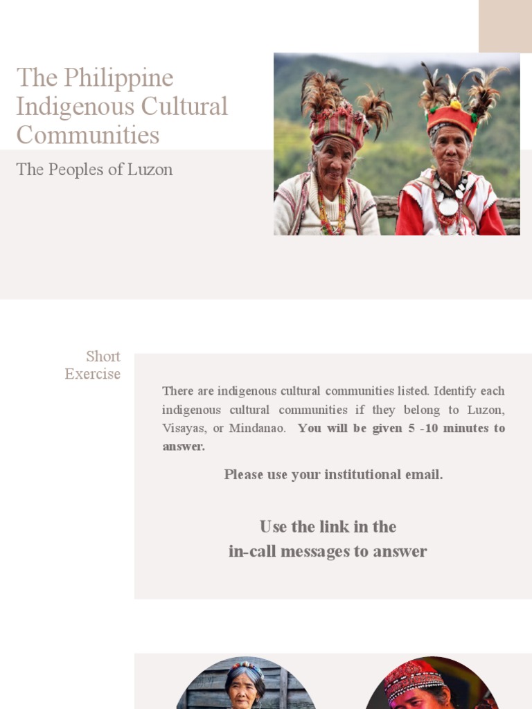 Topic 2 - The Philippine Indigenous Cultural Communities (Luzon) | PDF ...
