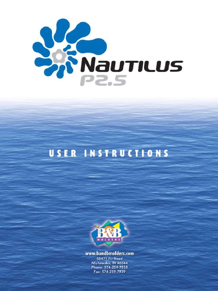 Nautilus p2.5 | PDF | Plumbing | Pump