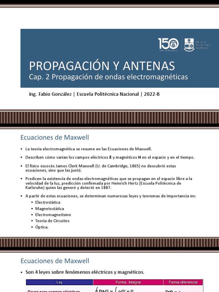 PROPAGACIÓN Y ANTENAS - 2022B - Cap. 2 | PDF | Polarización (ondas) | Olas