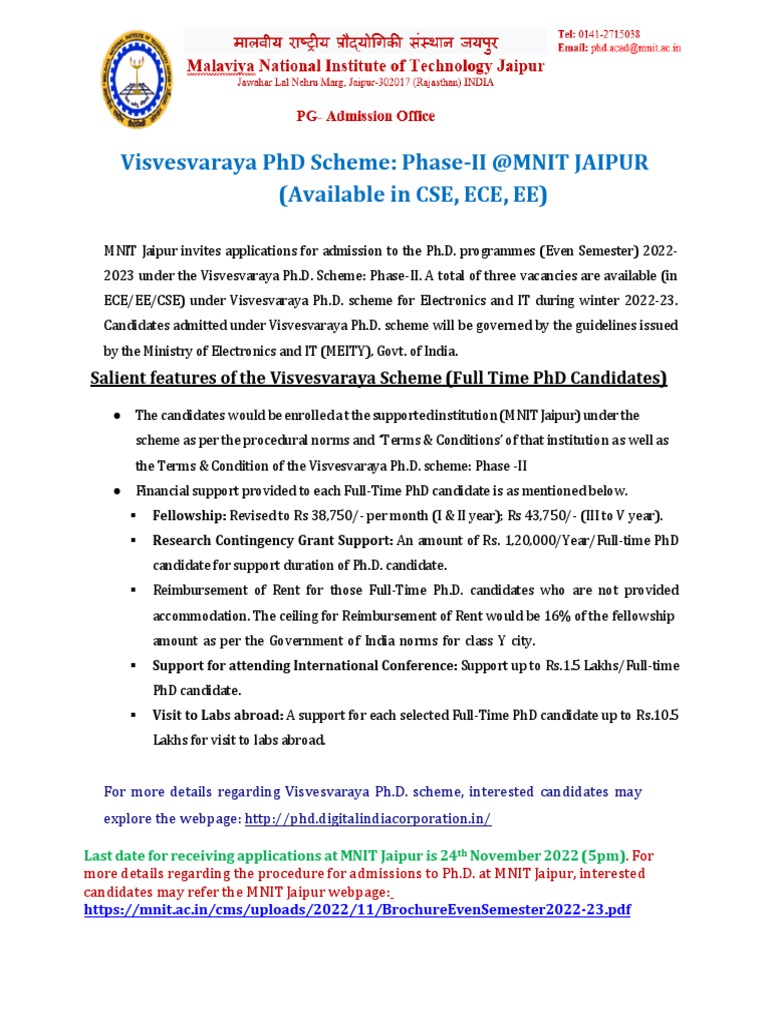 VisvesvarayaScheme Phase-II | PDF