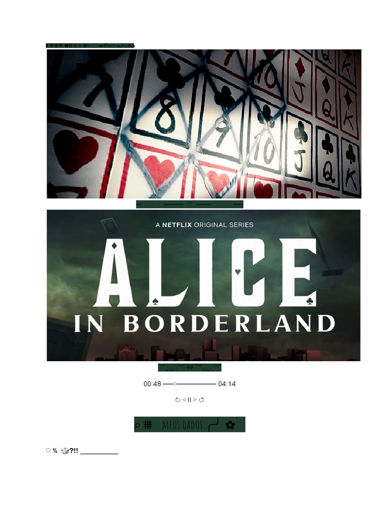 ! Script de Alice in Borderland | PDF | Amor | Pele