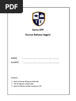 Contoh Kartu SPP Les Privat | PDF