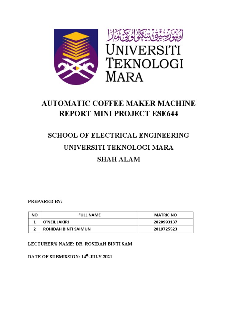 Report Minipro Ese644 Final Draft | PDF | Valve | Programmable Logic Controller