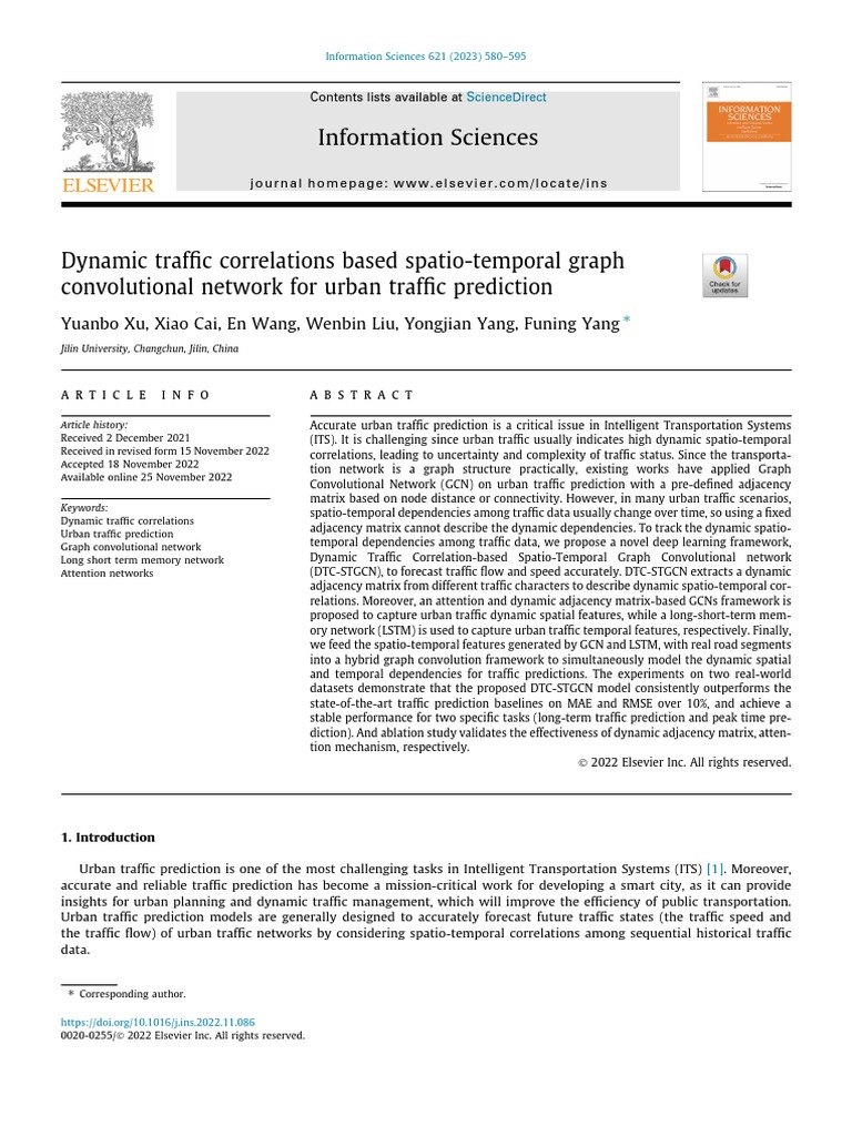 Dynamic Traffic Correlations Based Spatio Temporal Graph Convolutional Network For Urban Traffic