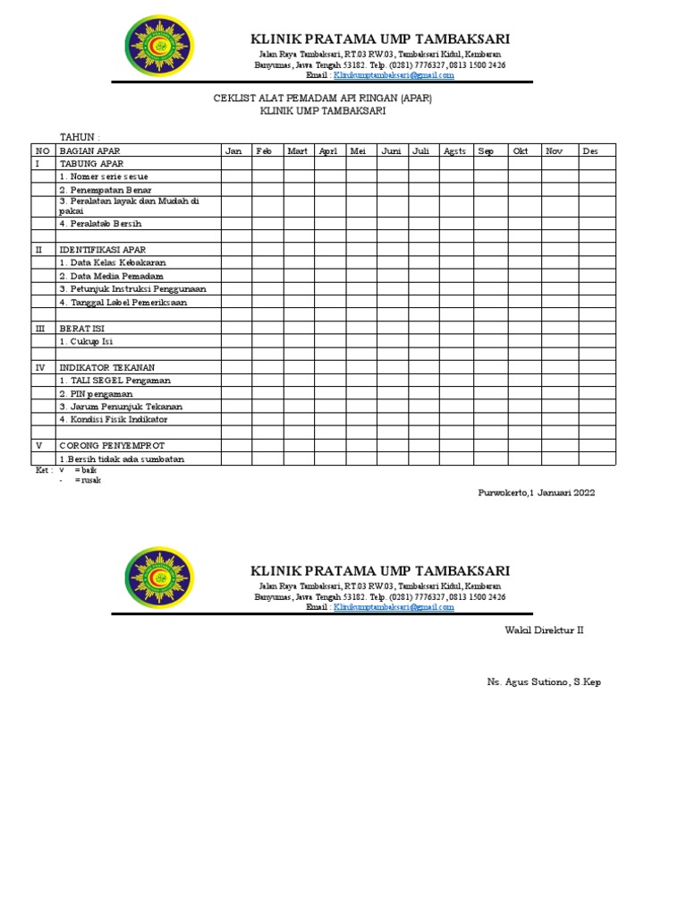 Bukti - Pemeliharaan Apar | PDF