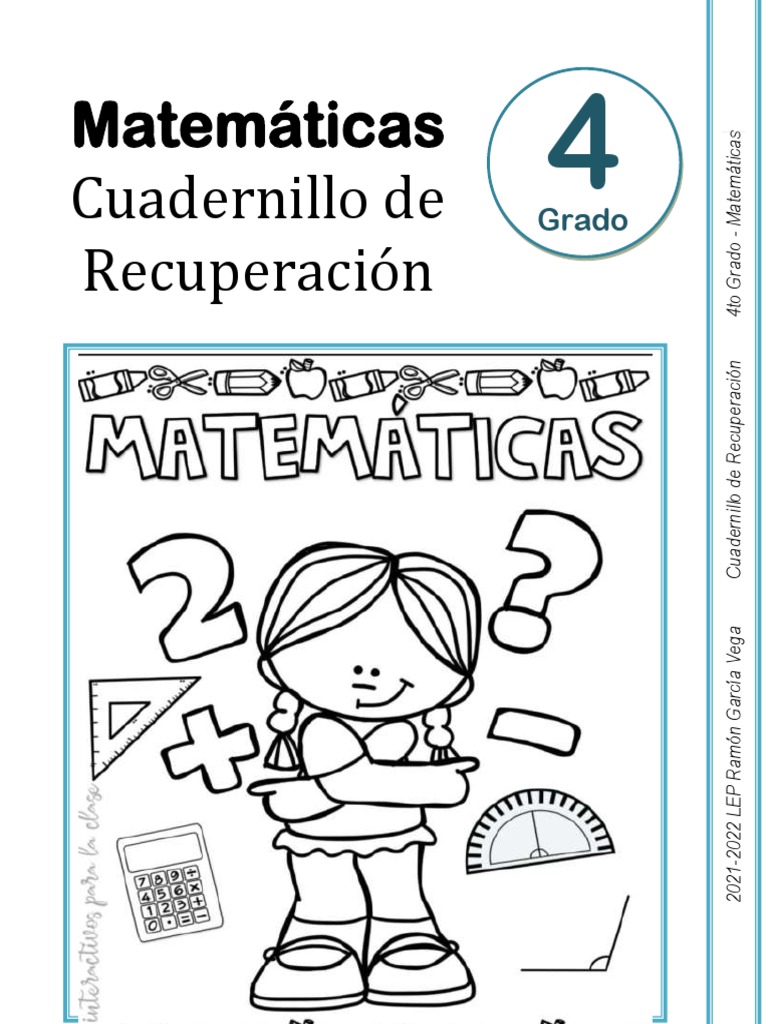 4to Grado - Matemáticas Cuadernillo de Recuperación | PDF | Ángulo | Triángulo