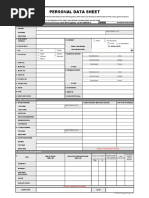 CS Form No. 212 Revised Personal Data Sheet 2 - New | PDF | Passport ...