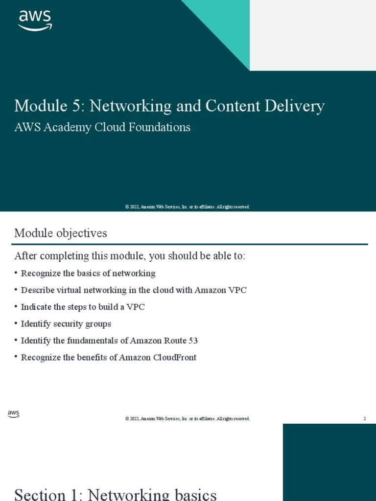 AcademyCloudFoundations Module 05 | PDF | Ip Address | Computer Network