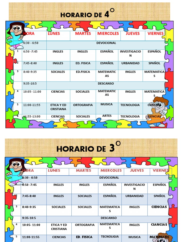 HORARIO | PDF