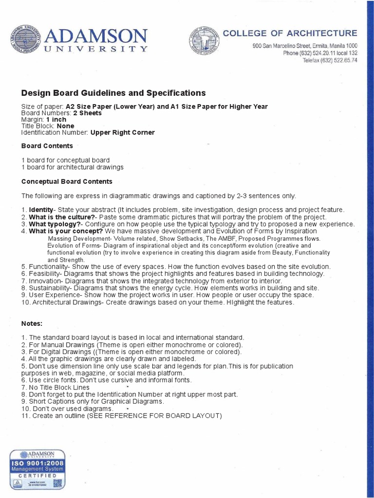 Design Board Guidelines | PDF | Drawing | Page Layout