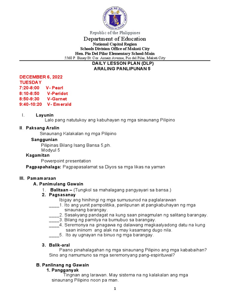 AP Dec6 Kalakalan | PDF