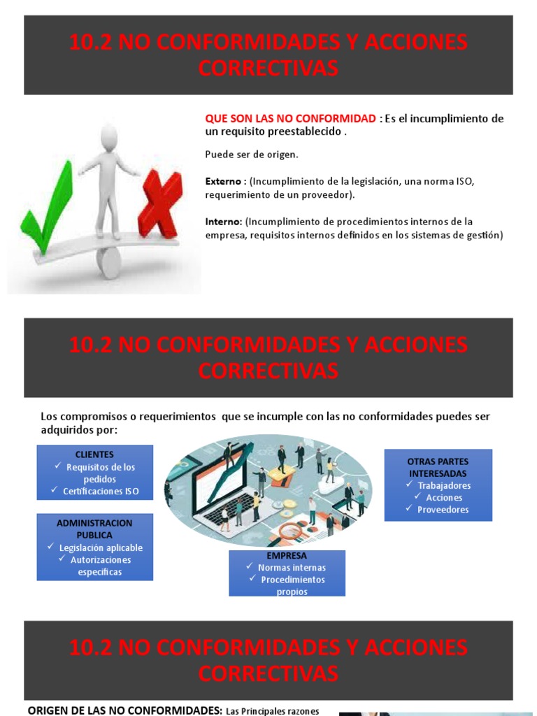 Gestión de No Conformidades y Acciones | PDF | Calidad (comercial ...