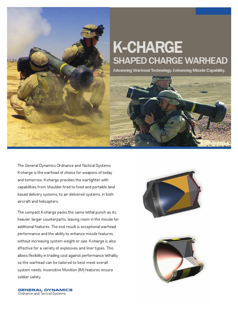 K-CHARGE Shaped Charge Warhead Advances Missile Capability | PDF ...