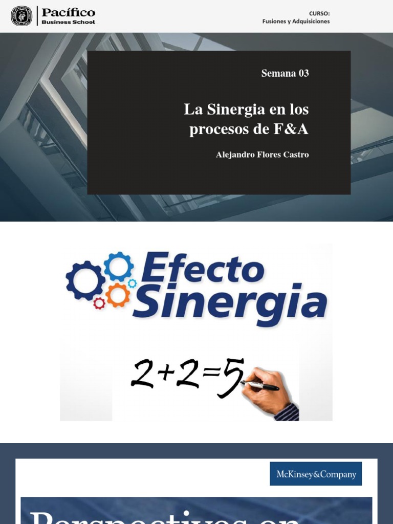 Sesión # 3 - SInergia y Cultura | PDF | Cadena de valor | Negocios económicos