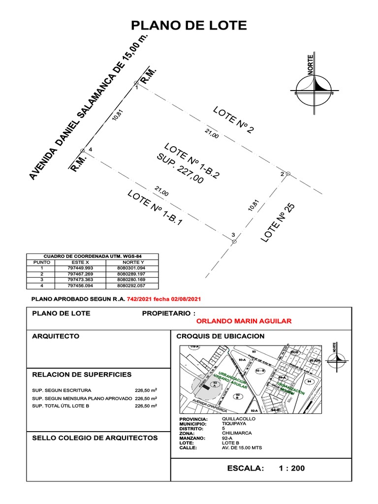 Plano de Lote - A | PDF